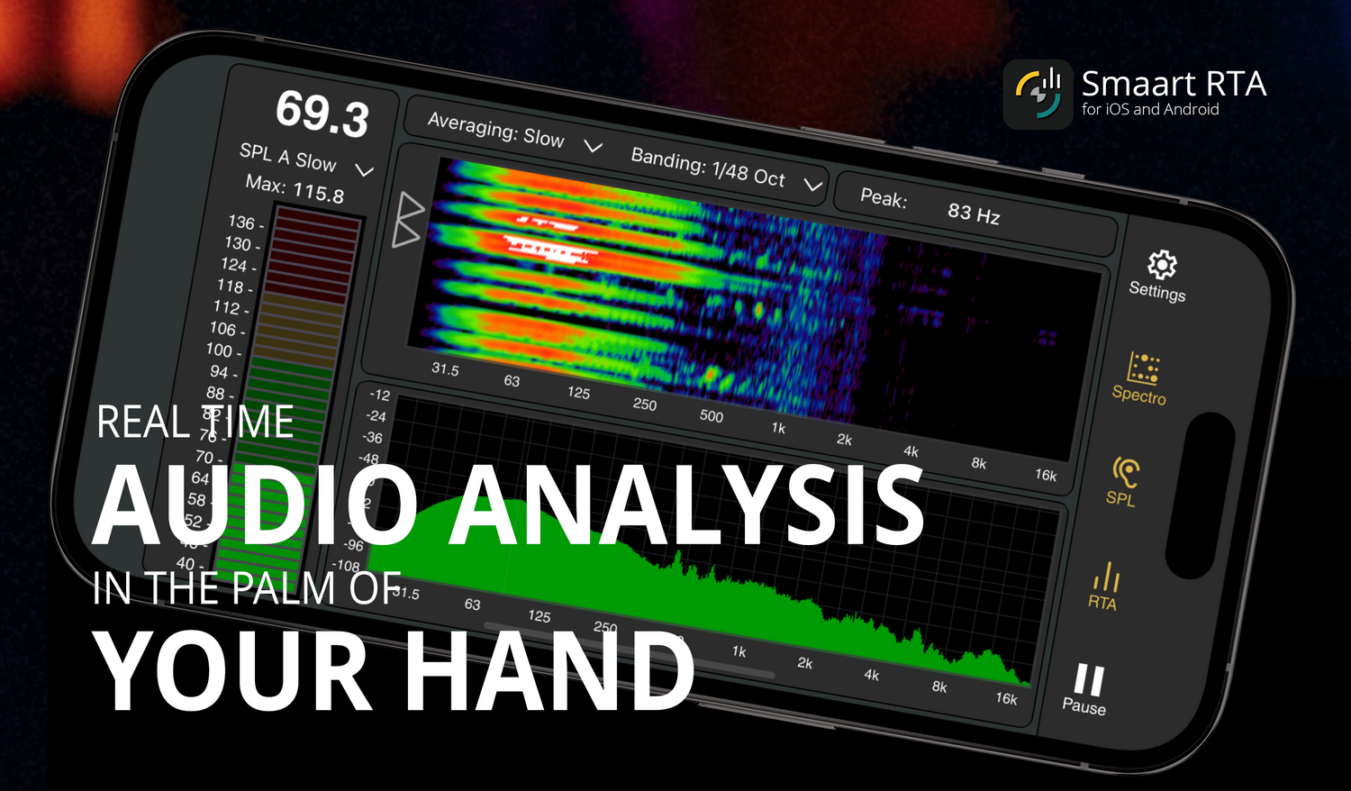 Smaart RTA Mobile App Page – Rational Acoustics