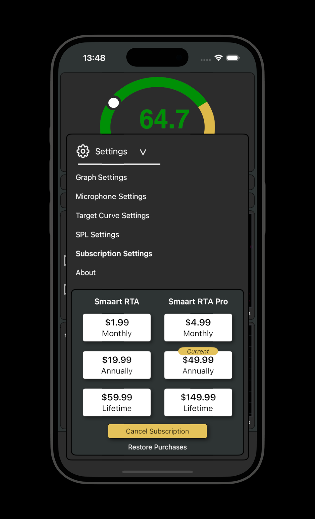 Smaart RTA Mobile App Page – Rational Acoustics